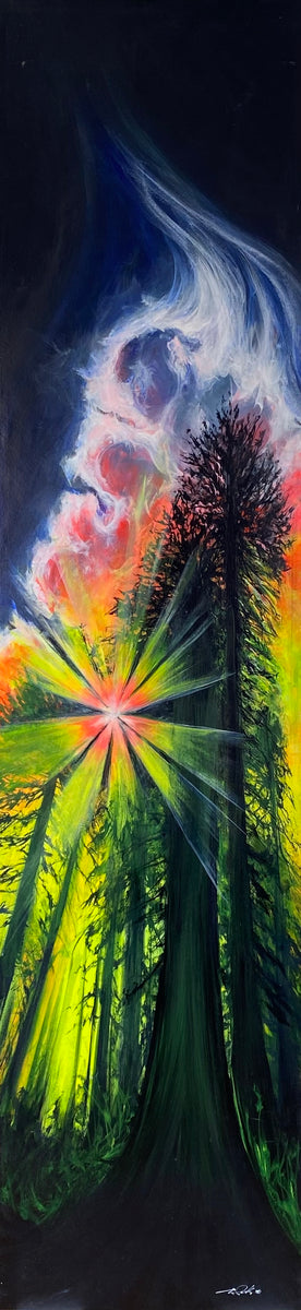 "Sunlight Forest Bath" Original Painting – Mike Parillo Art