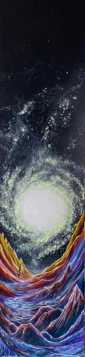 "Another sunrise in outer space" Original Painting – Mike Parillo Art