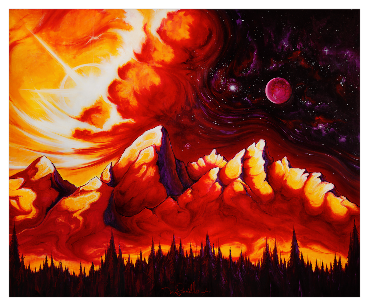 LIB ARCHIVE - RED TETONS - CANVAS PRINT – Mike Parillo Art